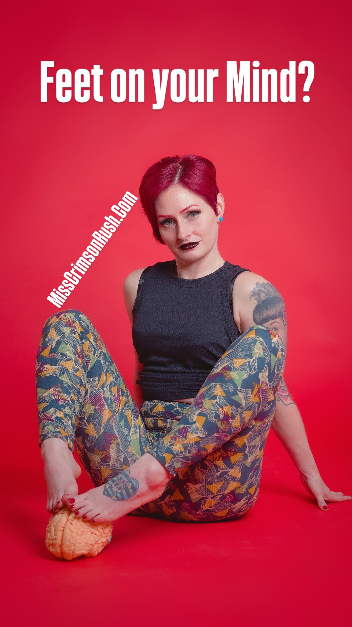 Miss Crimson Rush's feet