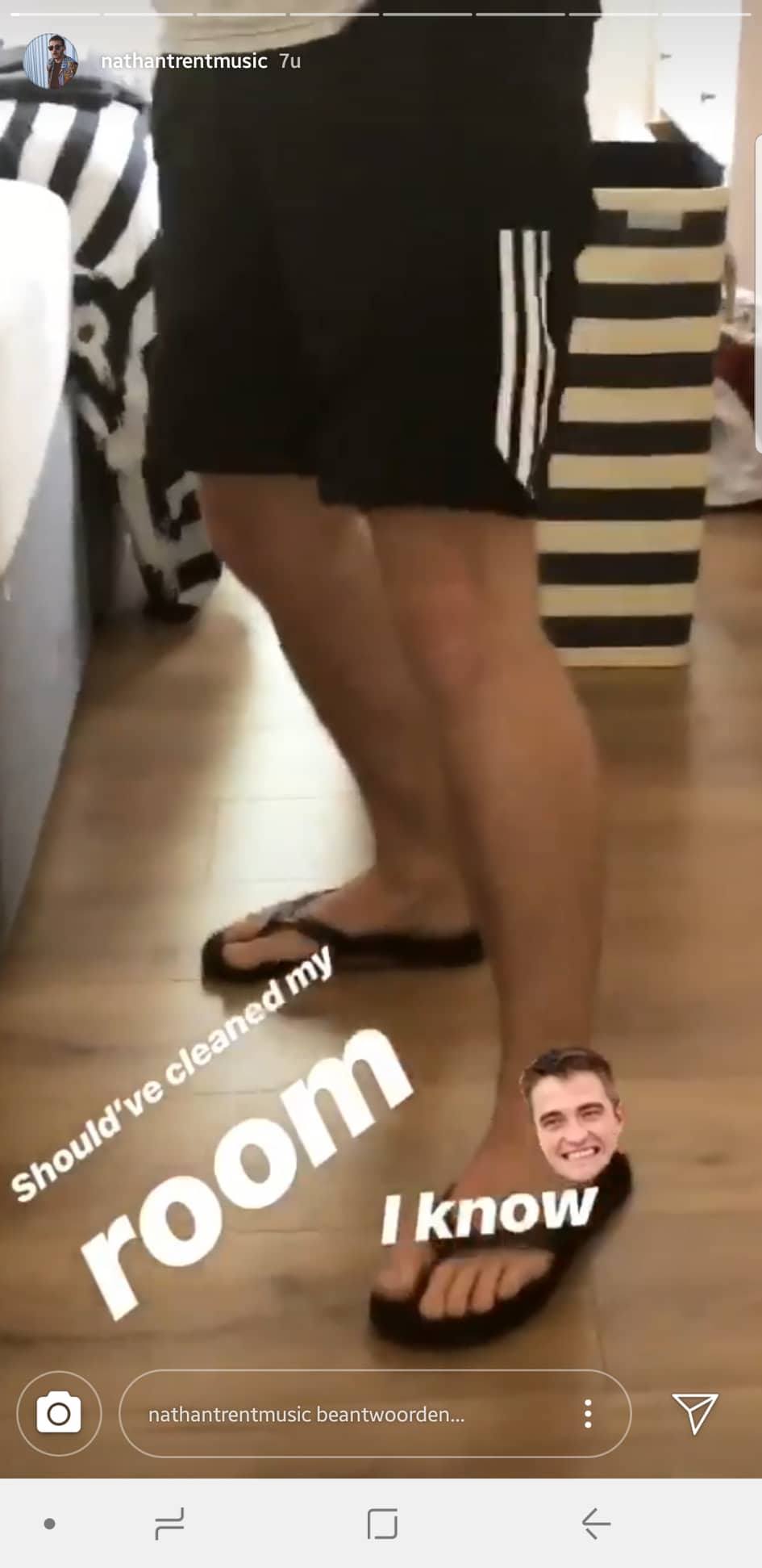 Nathan Trent's feet