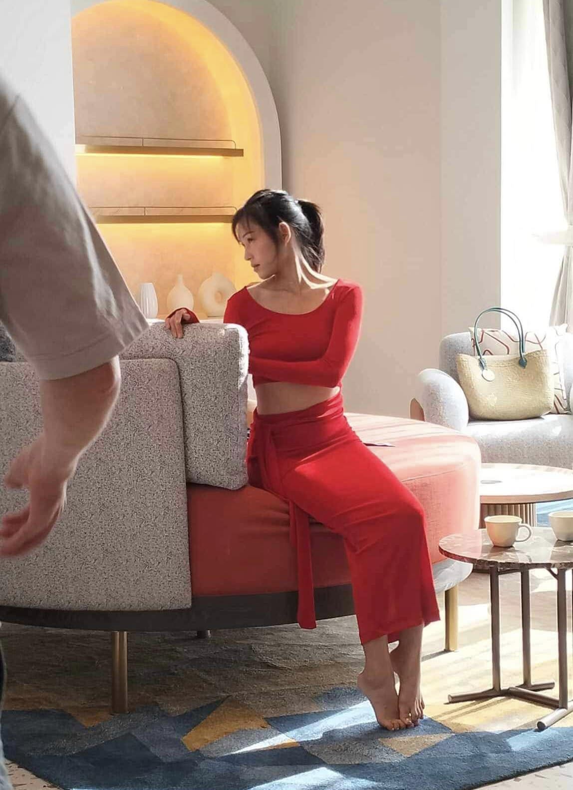 Nguyen Minh Ha's feet