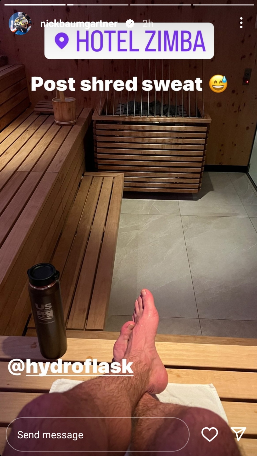 Nick Baumgartner's feet