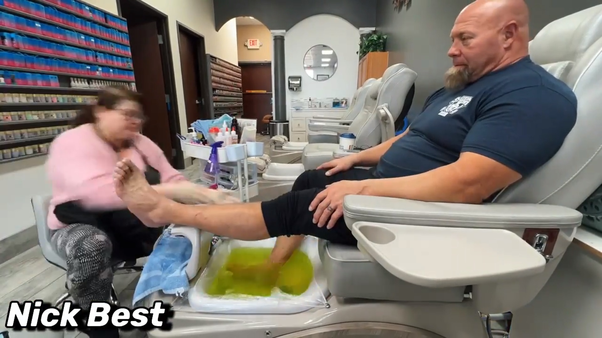 Nick Best's feet