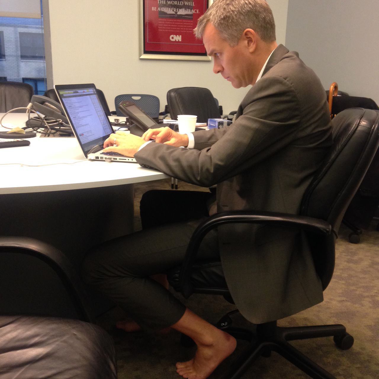 Nick Paton Walsh's feet