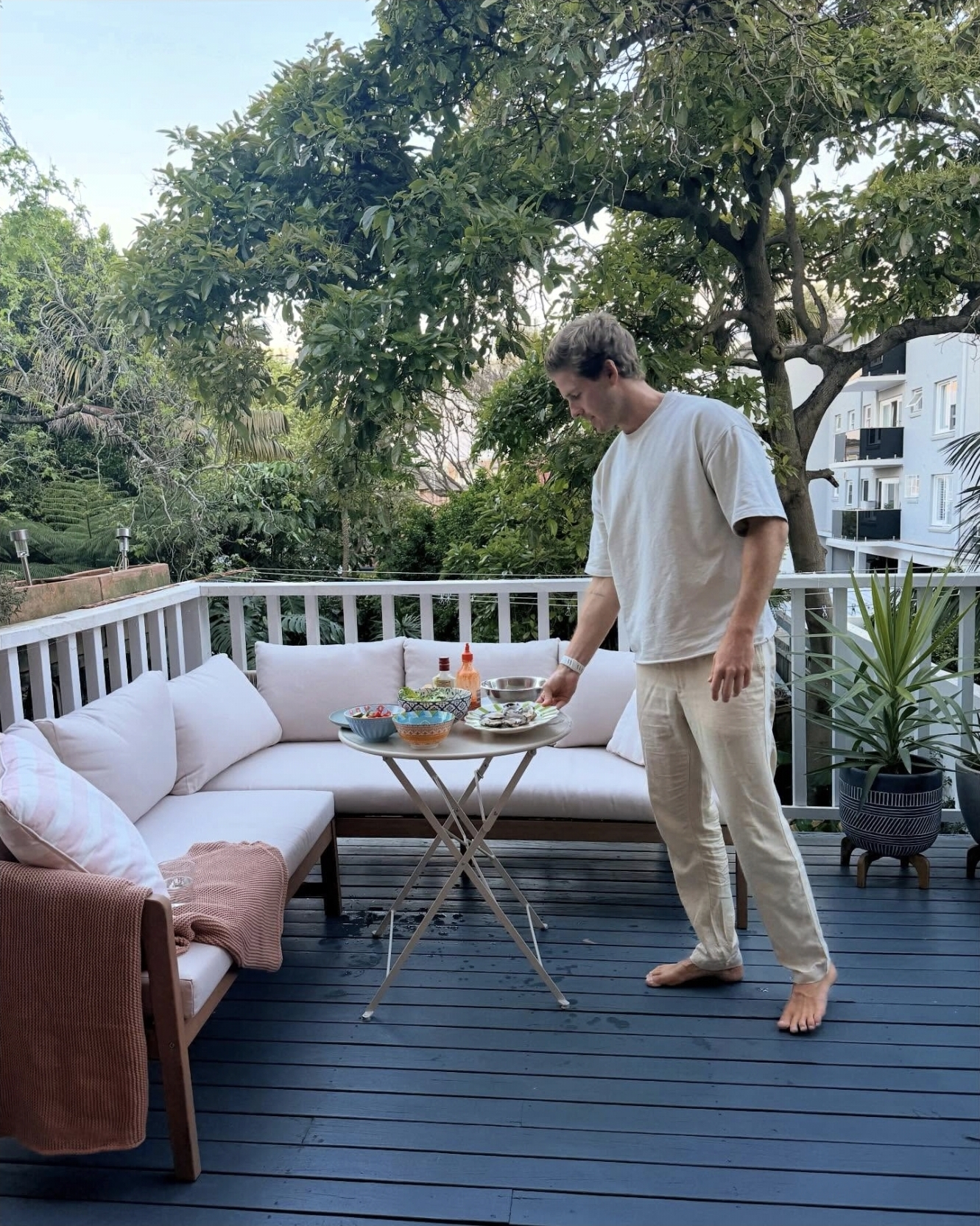 Nick Slater's feet