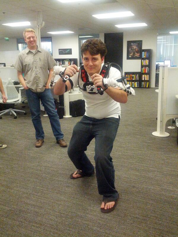 Palmer Luckey's feet