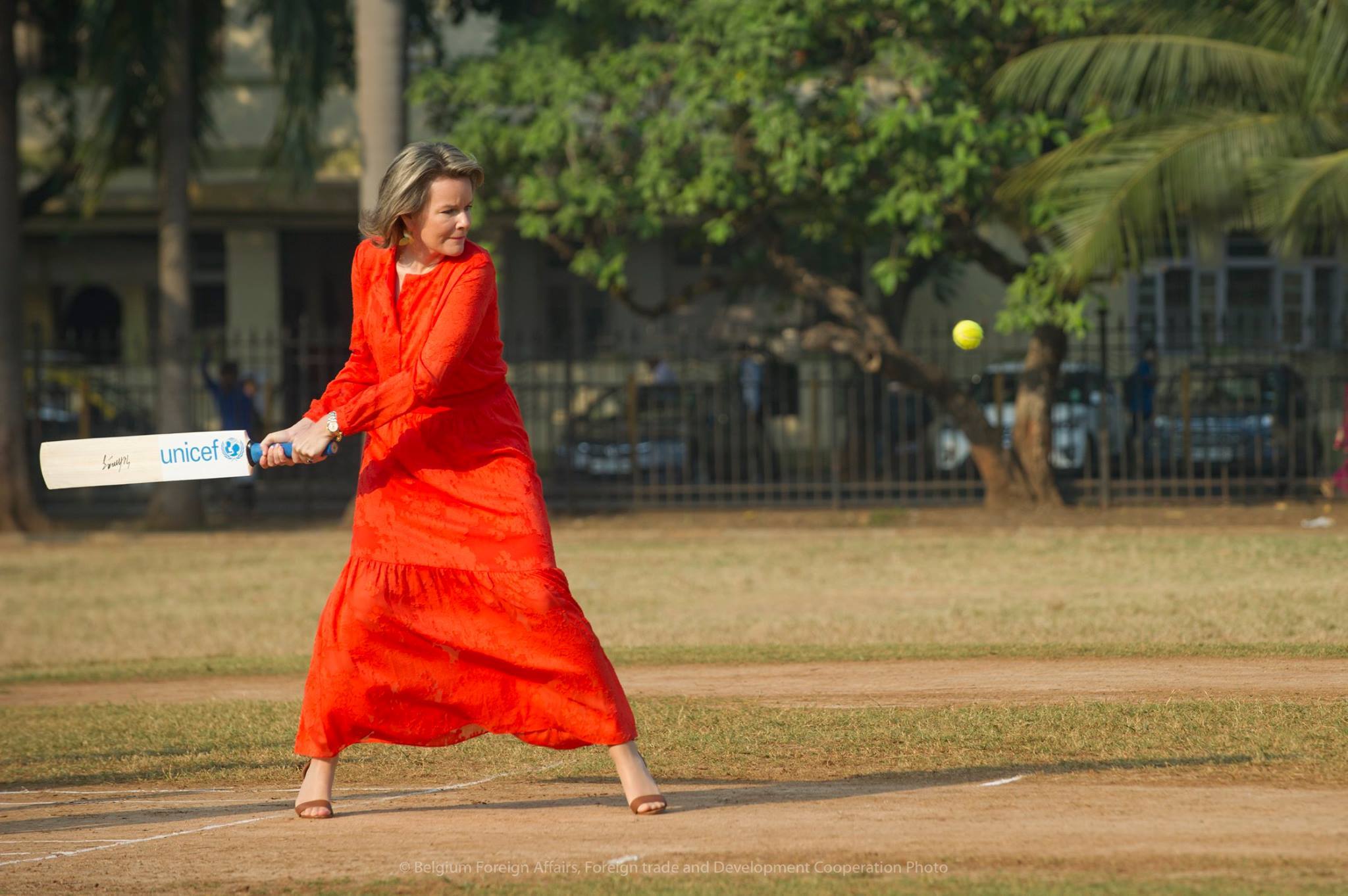 Queen Mathilde's feet