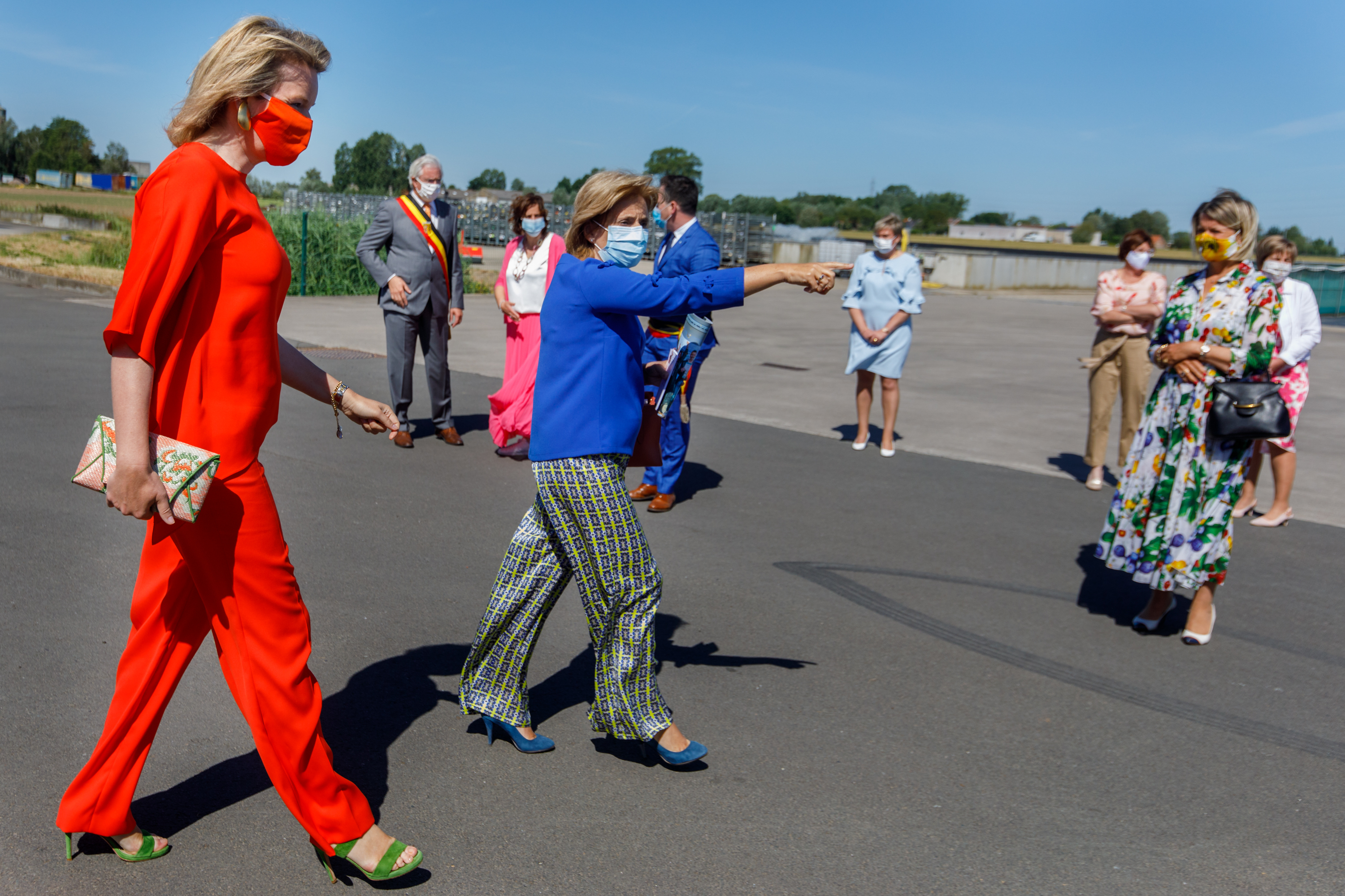 Queen Mathilde's feet