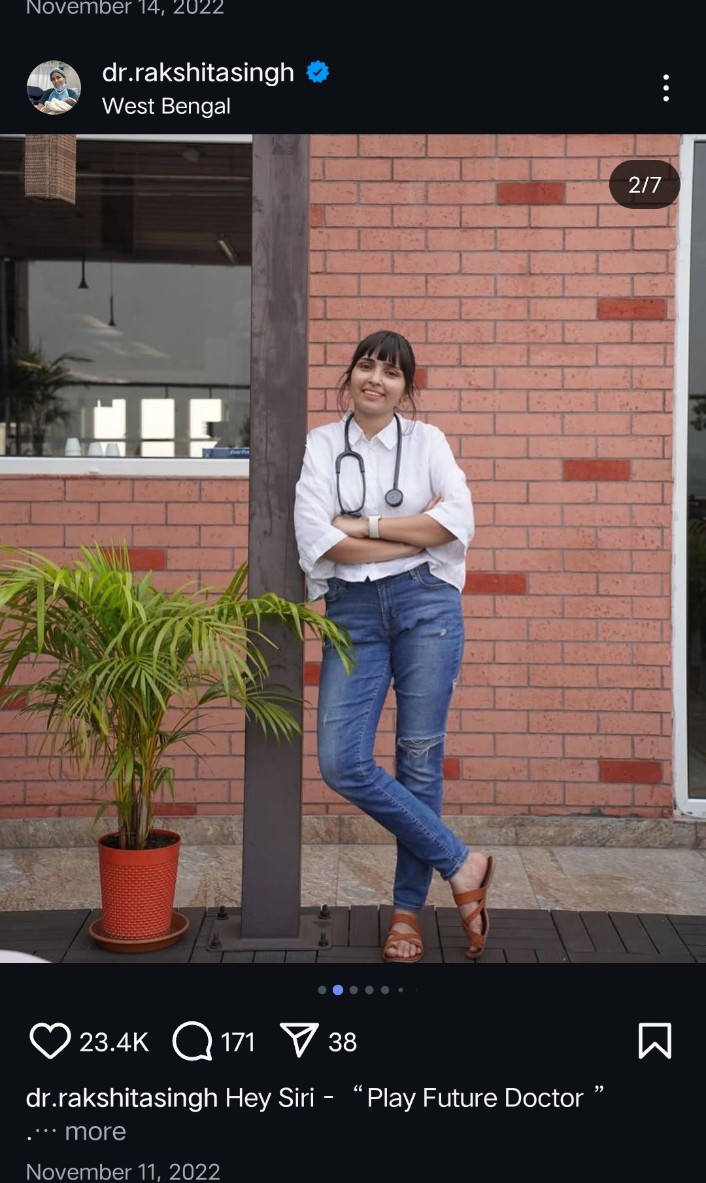 Rakshita Singh's feet