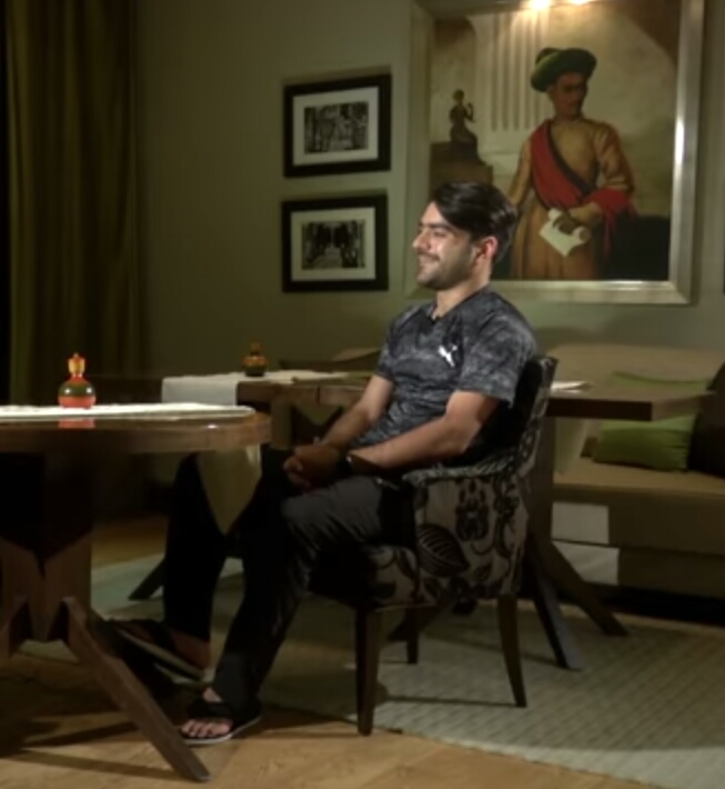 Rashid Khan's feet