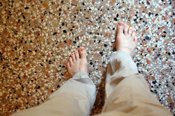 Rick Steves's feet
