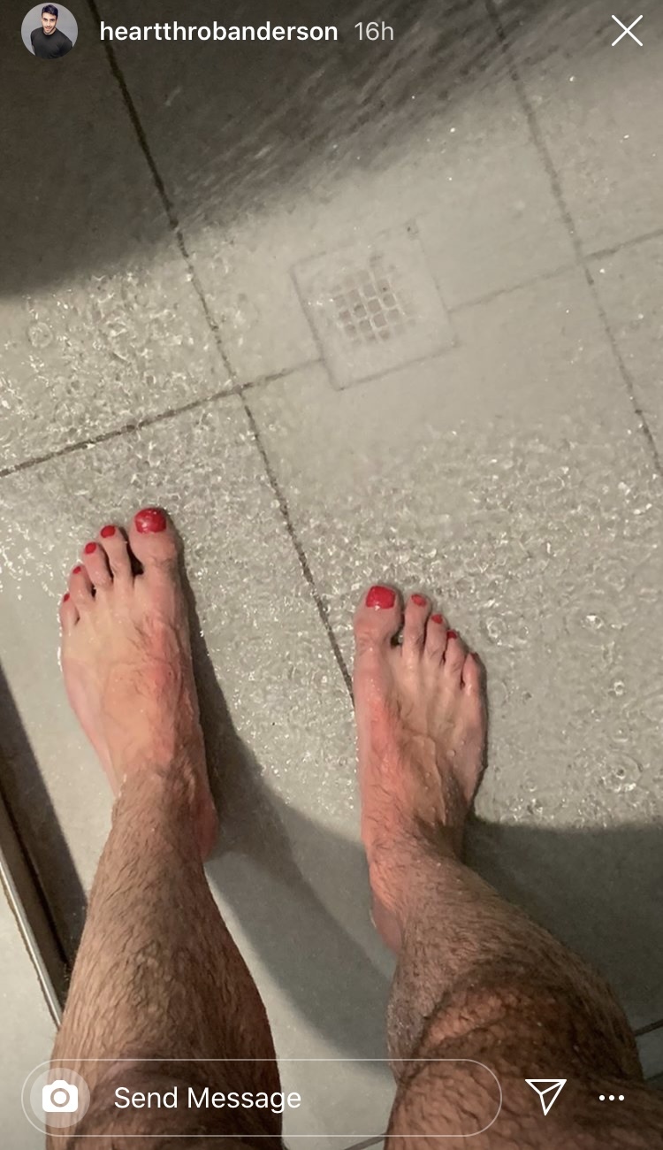 Rob Anderson's feet