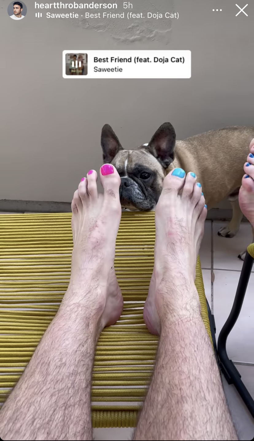 Rob Anderson's feet