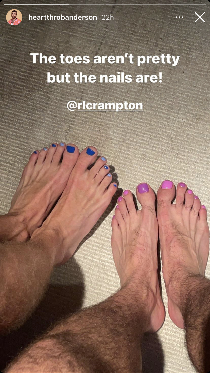 Rob Anderson's feet