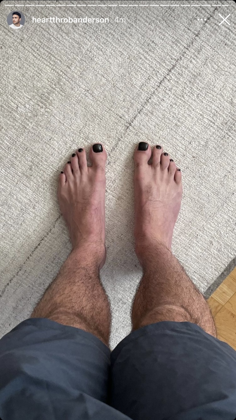 Rob Anderson's feet