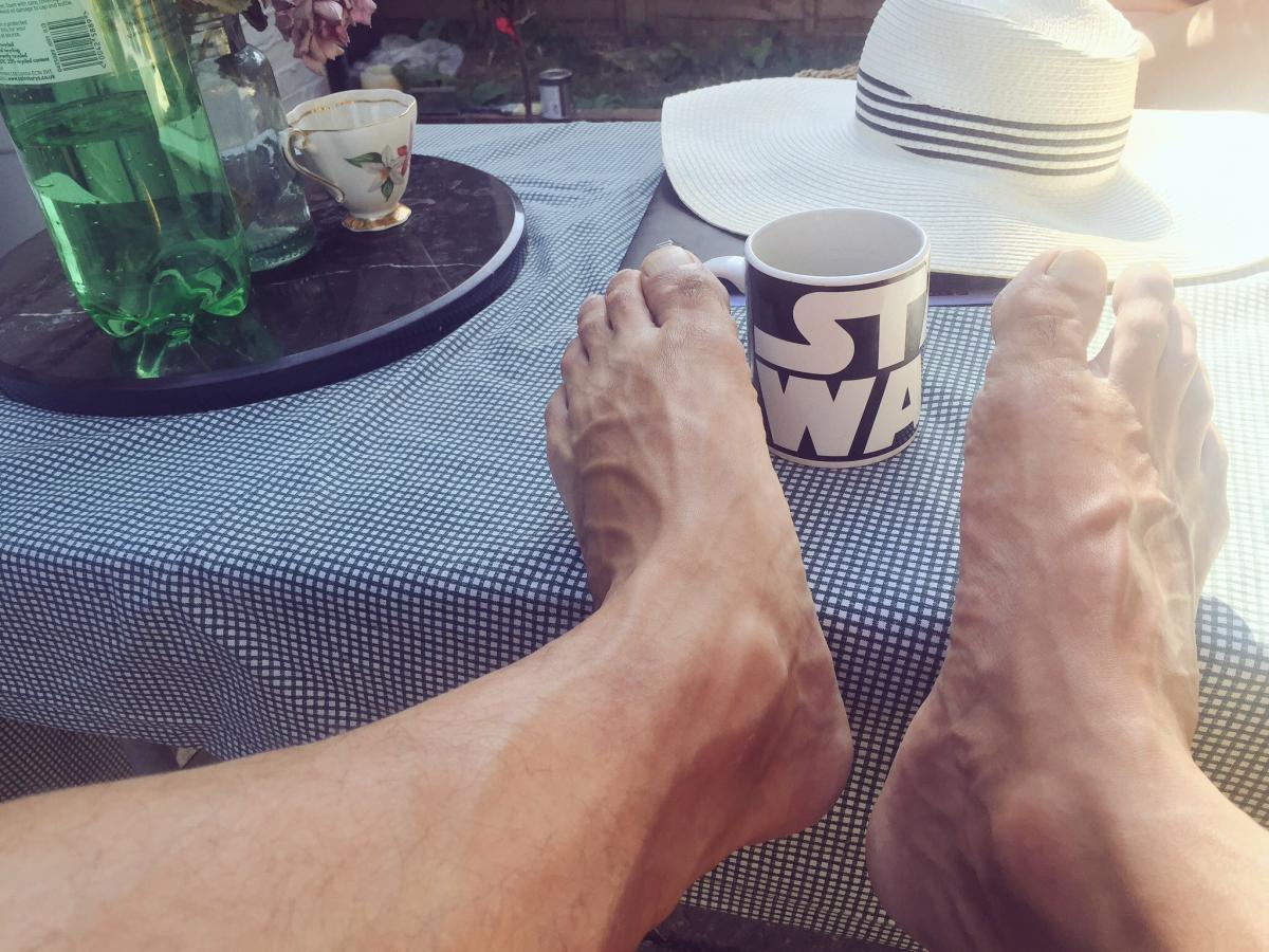 Rogan Richards's feet