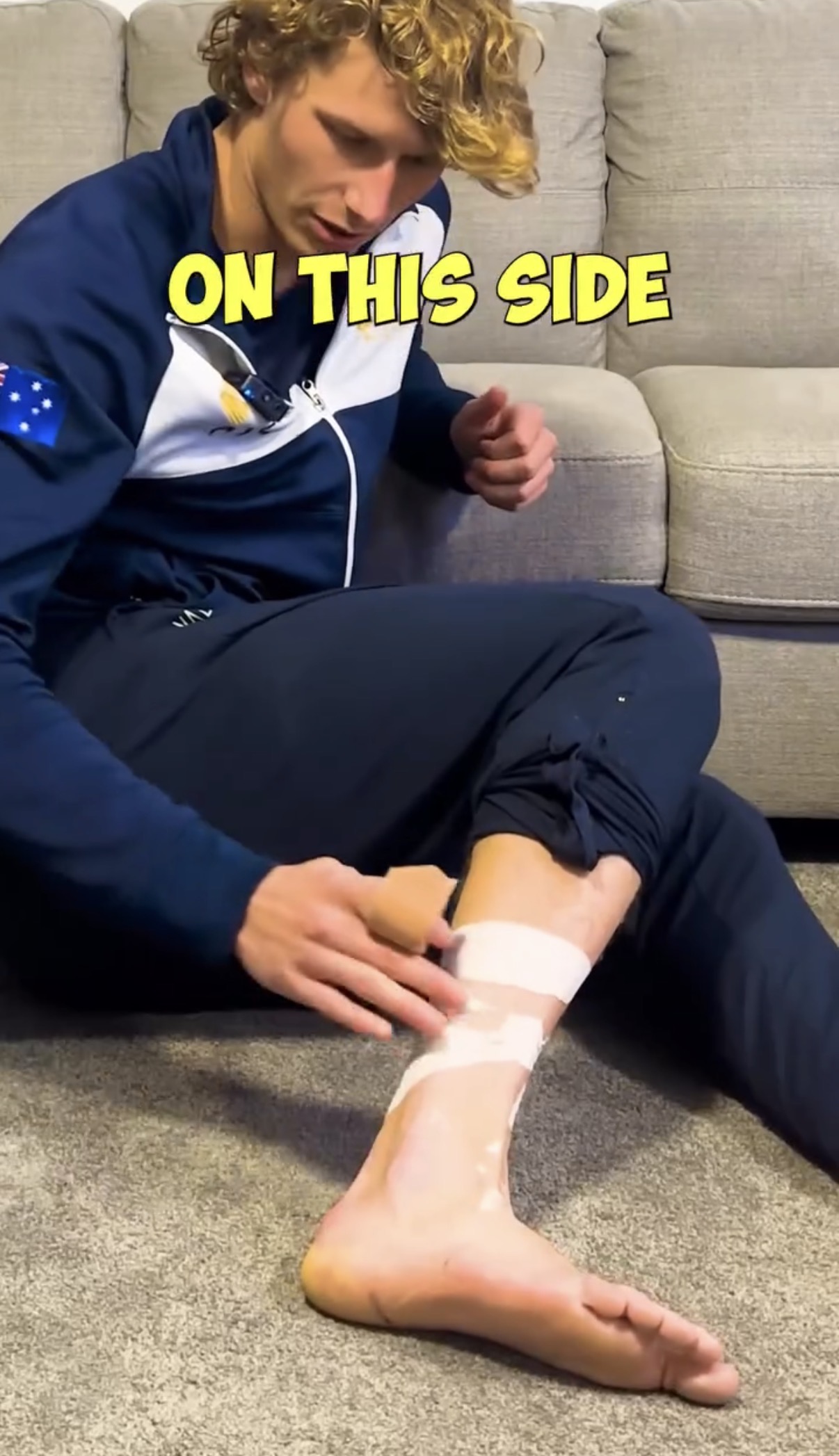 Sam Fricker's feet
