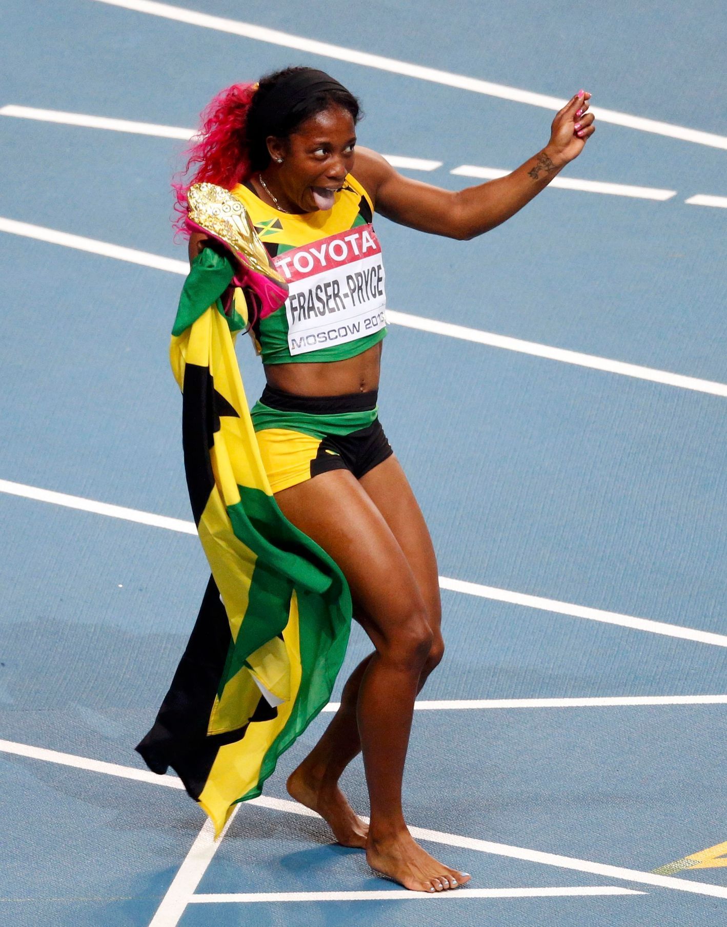 Shelley-Ann Fraser-Pryce's feet