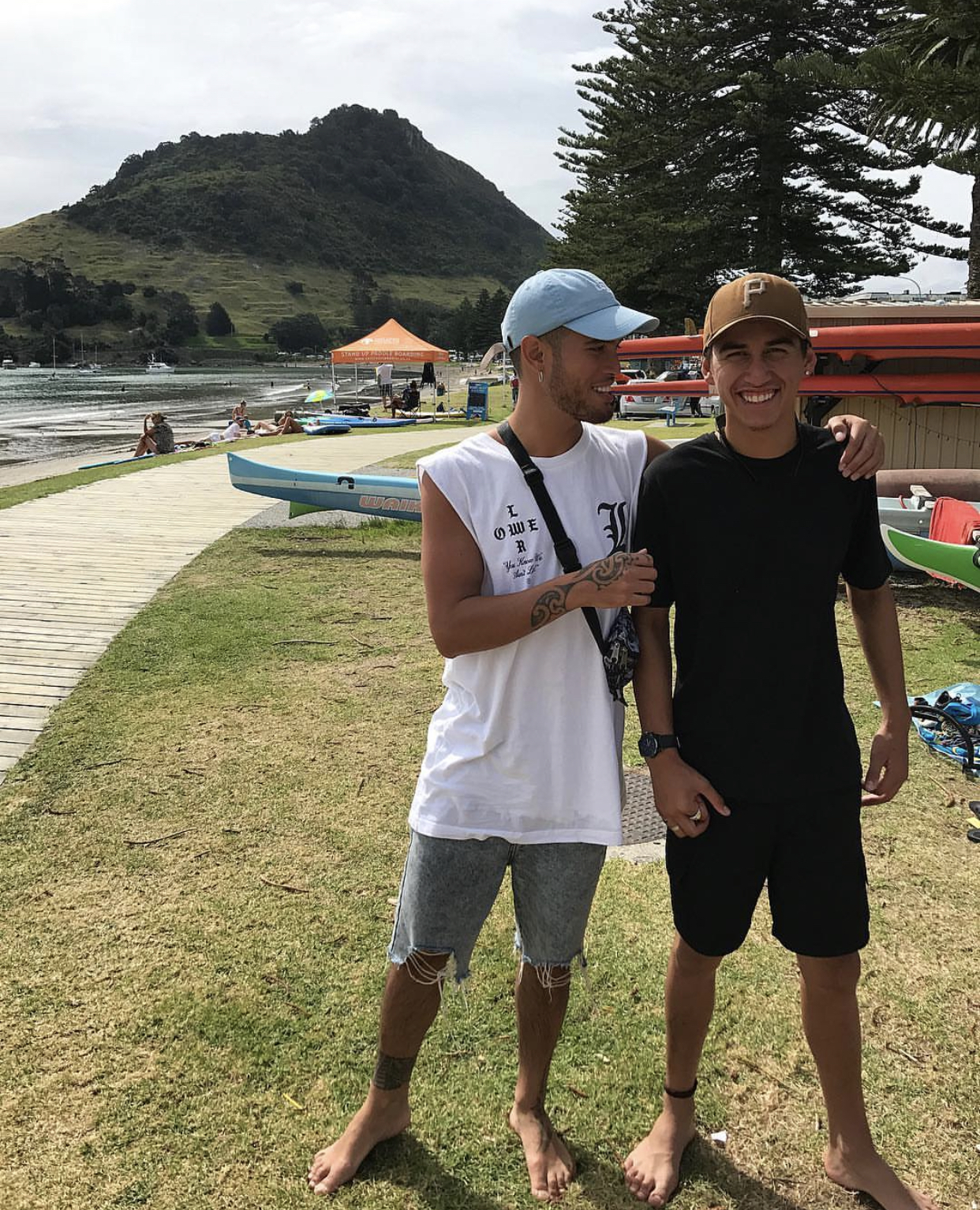 Stan Walker's feet