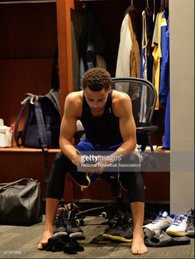 Stephen Curry's feet