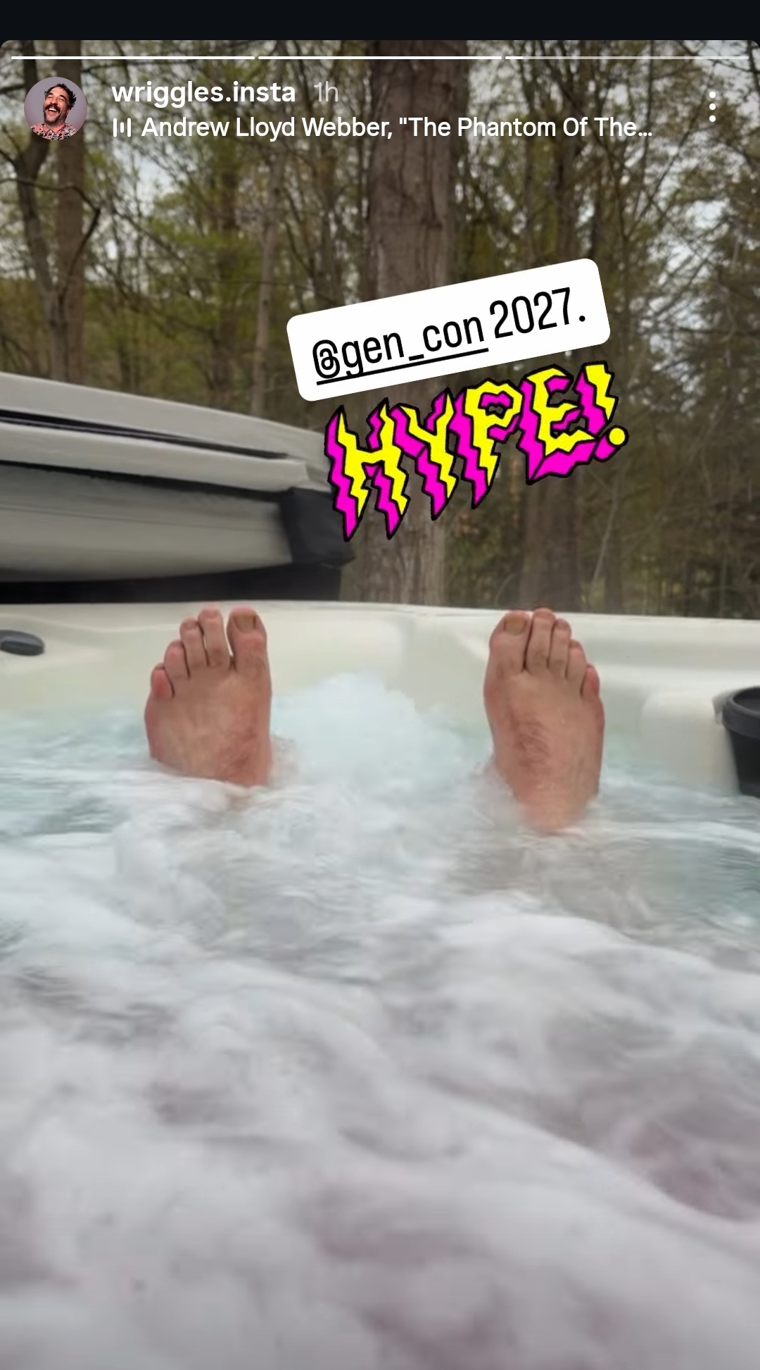 Steve Wrigley's feet