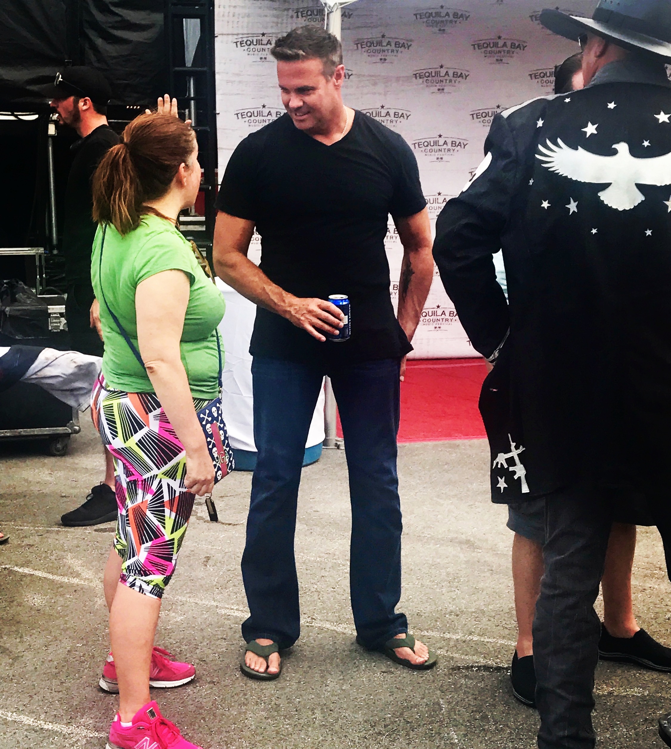 Troy Gentry's feet
