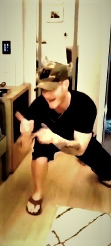 Tyler Hubbard's feet