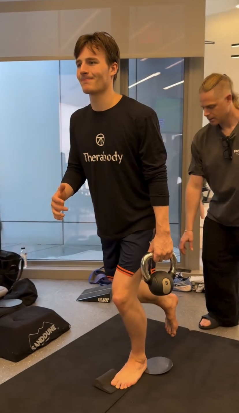 Tyler Kolek's feet