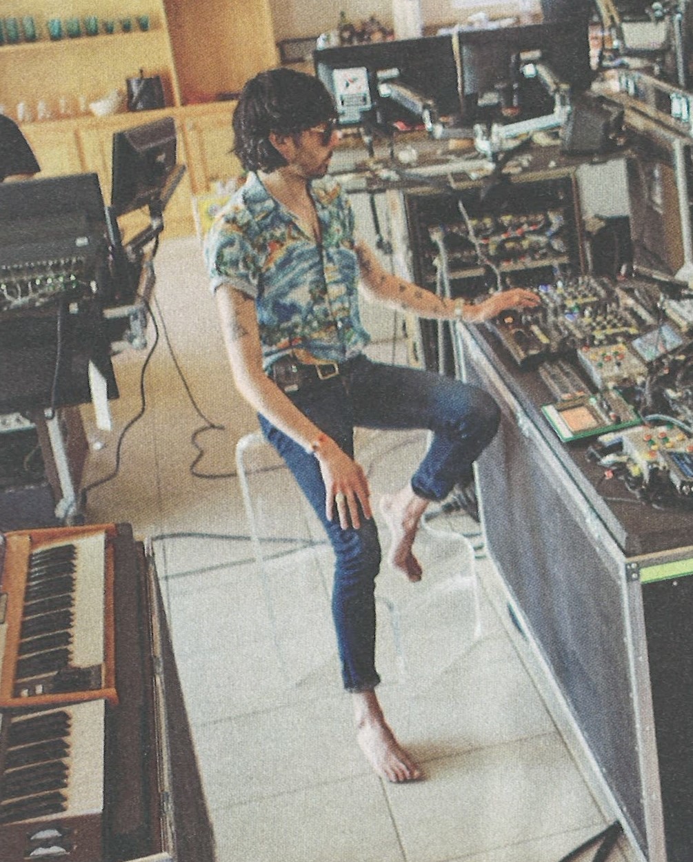 Xavier de Rosnay's feet